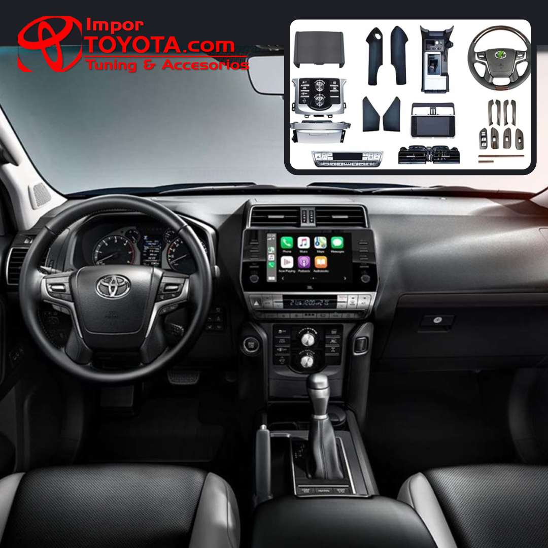 Transformacion / Cambio interior consola para Toyota Prado LC150 2010 ...
